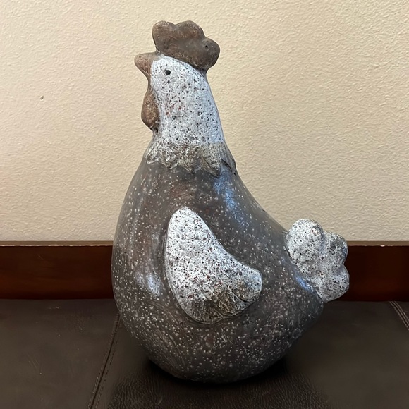 Accents | Rustic Clay Pottery Speckled Rooster | Poshmark